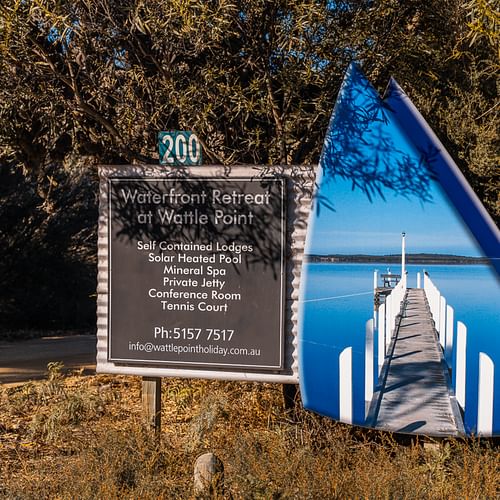 Waterfront Retreat | Front Sign Gallery